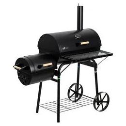 Smoker El Fuego "Dakota", schwarz, B:122cm H:132cm T:66cm, Grills, BxTxH: 122x66x133 cm