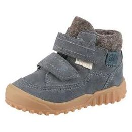 Lauflernschuh Pepino BY RICOSTA "Donte 50 WMS: weit", Baby, Gr. 24, blau, Textil, Veloursleder, Schuhe Lauflernschuh, Winterboots, Klettschuh mit TEX, Gr&ouml;&szlig;enschablone zum Download