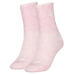 Socken Puma "Puma WOMEN SOCK", Damen, Gr. 39-42, pink melange, Baumwollmischung, normal, Socken Socken, mit atmungsaktivem Mesh zur Bel&uuml;ftung, um k&uuml;hl und trocken zu bleiben