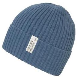 Beanie Chillouts "Tomke Hat", Damen, blau, Feinstrick, Materialmix, mehrfarbig, M&uuml;tzen Beanie, hochwertige Rippstrickbeanie