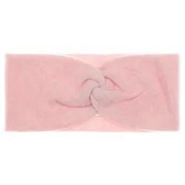 Stirnband Zwillingsherz "Classic", Damen, rosa, Strick, Kaschmir, M&uuml;tzen Stirnband, Knoten vorn, Cashmere, Feinstrick