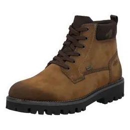 Winterstiefelette Rieker, Herren, Gr. 41, braun (braun, dunkelbraun), Lederimitat, used, Schuhe Winterstiefelette, Winterboots, Outdoorstiefelette mit TEX und Innenrei&szlig;verschluss