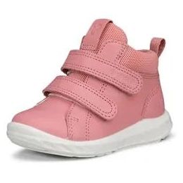 Lauflernschuh Ecco "SP.1 LITE", Baby, Gr. 21, rosa, Leder, Textil, Schuhe Lauflernschuh, Klettschuh, High Top Sneaker mit wasserdichter GORE-TEX Membrane