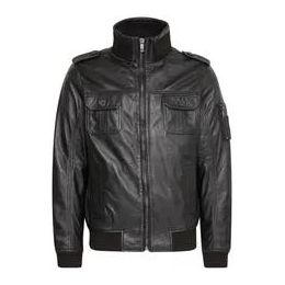 !Solid Lederjacke SOLID "Lederjacke SDFamash", Herren, Gr. 3XL, schwarz, Obermaterial: 100% Schafsleder sheepskin., Jacken