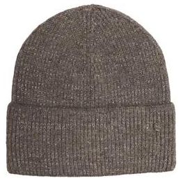 Beanie Capelli New York, Damen, grau, Strick, Obermaterial: 100% Polyacryl, Glanzfaden, unifarben, M&uuml;tzen Beanie, Strickm&uuml;tze mit dezent eingearbeiteten Glitzerf&auml;den