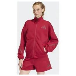 Trainingsjacke Adidas SPORTSWEAR "Adidas Z.N.E", Damen, Gr. XS, active maroon, Obermaterial: 57% Polyester, 43% Baumwolle, Jacken Trainingsjacke