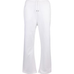 Jogginghose DROPSIZE "Dropsize OPEN LEG JOGGER", Herren, Gr. L, US-Gr&ouml;&szlig;en, creamwei&szlig;, 70% Baumwolle, 30% Polyester, oversize, Hosen Jogginghose