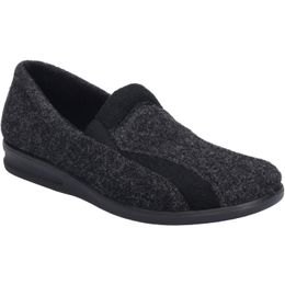 Hausschuh Josef Seibel "Belfort 108, anthrazit", Herren, Gr. 40, grau (anthrazit), Obermaterial: 100% Textilmaterial TEXMAT., Schuhe Hausschuh