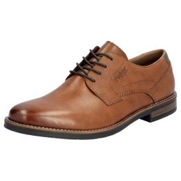 Schn&uuml;rschuh Rieker, Herren, Gr. 44, braun, Leder, Lederimitat, Schuhe Schn&uuml;rschuh, Businessschuh, Halbschuh, Festtagsschuh mit Leder-Decksohle, Topseller
