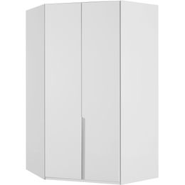 Eckkleiderschrank wimex "New York", wei&szlig;, B:90cm H:236cm T:125cm, Schr&auml;nke, Eckkleiderschrank, 208 oder 236cm hoch