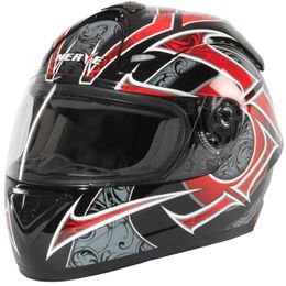 Nerf Motorradhelm NERVE "NH2013" Gr. L, rot, Helme, L Kopfumfang: 59cm - 60cm, Motorradhelm