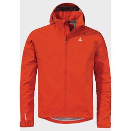 Sch&ouml;ffel Outdoorjacke SCH&Ouml;FFEL "2.5L Jacket Tarvis M", Herren, Gr. 48, orange (5480, orange), Oberstoff: 100% Polyester, regular fit, hoch geschlossener Ausschnitt, Jacken Outdoorjacke