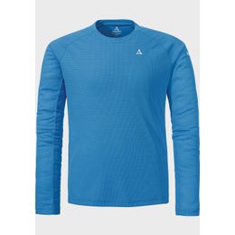 Sch&ouml;ffel Funktionsshirt SCH&Ouml;FFEL "Mountain Longsleeve Style Blaueis MNS", Herren, Gr. 54, blau (8275, blau), Oberstoff: 100% Polyester, Rundhals, Shirts Funktionsshirt