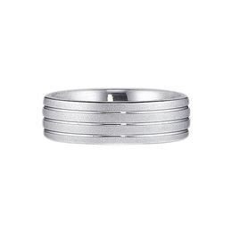 Trauring Firetti "Schmuck Geschenk Hochzeit Ehering Trauring "LIEBE" Gr. 19, silber (silberfarben), Fingerringe, Damen, 19, ohne Zirkonia, Silber 925 (Sterlingsilber), 7mm, Trauring, Made in Germany - wahlweise mit oder ohne Zirkonia (synth.)