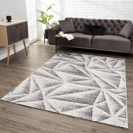 Teppich Sanat "Evra 7004", grau, B:80cm H:22mm L:300cm, Kunstfaser, Teppiche, Teppich, Wohnzimmer, Kurzflor, modern, L&auml;ufer