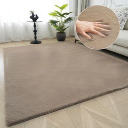 Fellteppich Bruno Banani "Rabbit 2, Kunstfell Teppich, Modern" Gr. 33, beige (taupe), B:120cm H:25mm L:170cm, Kunstfaser, Teppiche, Fellteppich, Kaninchenfell-Haptik, sehr weich, Wohnzimmer, Schlafzimmer, Esszimmer