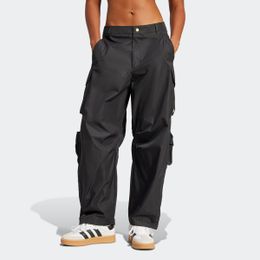 Sporthose adidas originals "CARGO PANTS", Damen, Gr. 40, N-Gr, schwarz (schwarz, normal, gr.), Obermaterial: 100% Polyester, Hosen Sporthose