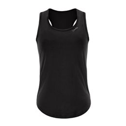 Tanktop WINSHAPE "AET128LS", Damen, Gr. XS, schwarz, 85% Polyester, 15% Elasthan, R&uuml;ckenausschnitt, Tops Tanktop, Functional Soft and Light