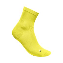 Socken Bauerfeind "Run Ultralight Socks", Damen, Gr. 35-37, gelb (lemon gelb), Polyamid, unifarben, Socken Socken