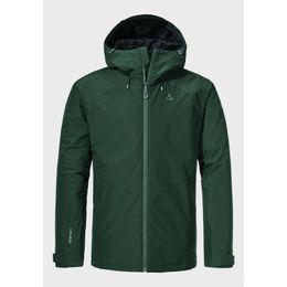 Sch&ouml;ffel Outdoorjacke SCH&Ouml;FFEL "Hiking Ins Jacket Style Wildkar MNS", Herren, Gr. 50, gr&uuml;n (6965, gr&uuml;n), Oberstoff: Aussenseite: 100% Polyester; (Membran: Thermoplastisches Polyurethan); Futter: 100% Polyester; Wattierung: 100% Polyester, regular fit, hoch geschlossener Ausschnitt, Jacken Outdoorjacke