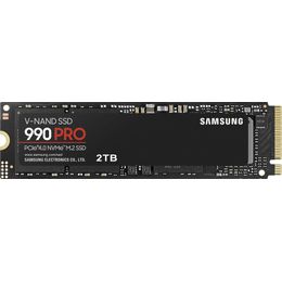 Samsung interne SSD "990 PRO NVMe&trade; M.2", schwarz, 2 TB, Schreibgeschwindigkeitmaximal 6900 MB/s Lesegeschwindigkeitmaximal 7450 MB/s, Festplatten, interne SSD
