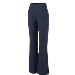 Jeggings MAC "Flare", Damen, Gr. 38, L&auml;nge 32, blau (night sky), Jersey, Obermaterial: 63% Viskose, 33% Polyamid, 4% Elasthan, unifarben, figurbetont lang, Hosen Jeggings, mit Gummibund und ausgestelltem Bein