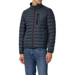 Outdoorjacke s.Oliver, Herren, Gr. 3XL, blau (navy), Steppware, Obermaterial: 100% Polyester, unifarben, regular fit taillenbedeckt, elastischer Bund, Jacken Outdoorjacke, mit sportiven Kontrastdetails