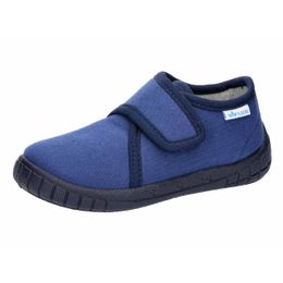 Hausschuh Lico "Hausschuh Cookie Boy", M&auml;dchen, Gr. 33, blau, Synthetik, Schuhe Hausschuh
