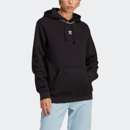 Kapuzensweatshirt adidas originals "ADICOLOR ESSENTIALS REGULAR HOODIE", Damen, Gr. S, schwarz, Obermaterial: 100% Baumwolle, clean, angesetztes B&uuml;ndchen, Sweatshirts Kapuzensweatshirt