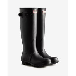 Gummistiefel Hunter "ORIGINAL TALL BOOT", Damen, Gr. 38, schwarz, Synthetik, Schuhe Gummistiefel, wasserdicht