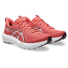Laufschuh asics "GT-1000 14", Damen, Gr. 42,5, rosa (schwarz pink clay, schwarz currant), Textil, Schuhe Laufschuh, f&uuml;r mehr Stabilit&auml;t