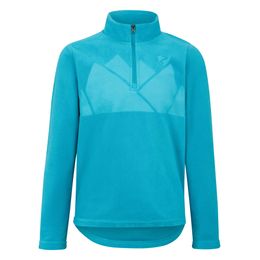 Sweatshirt Ziener "JONKI-Z midlayer junior", M&auml;dchen, Gr. 116, aqua breeze, Obermaterial: 100% Polyester, Sweatshirts Sweatshirt