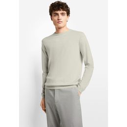 Rundhalspullover Cinque "CIWALLES", Herren, Gr. XL, beige (hellbeige), Strick, Obermaterial: 50% Baumwolle, 50% Lyocell, unifarben, slim fit, Rundhals, B&uuml;ndchen, Pullover Rundhalspullover, mit Logopr&auml;gung