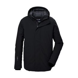 G.I.G.A. by Killtec Funktionsjacke "GW 11 MN JCKT", Herren, Gr. XXL, schwarz, Obermaterial: 100% Polyester;Futter: 100% Polyester;F&uuml;llung: 100% Polyester, G.I.G.A. DX BY KILLTEC, Jacken Funktionsjacke, Wasserdichte, atmungsaktive Winterjacke mit verstellbarer Kapuze