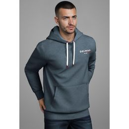 Kapuzensweatshirt DELMAO, Herren, Gr. M, graublau, Sweatware, Obermaterial: 60% Baumwolle, 40% Polyester, Sweatshirts Kapuzensweatshirt