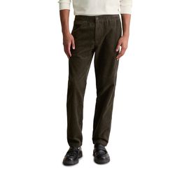Marc O'Polo Cordhose MARC O'POLO DENIM, Herren, Gr. L, N-Gr, cloudburst, Cord, Obermaterial: 100% Baumwolle, unifarben, gerade, unten schmal lang, Hosen Cordhose, normale Bundh&ouml;he, Tapered Fit, Elastischer Bund