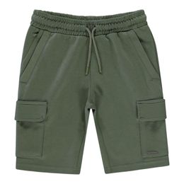 Cargoshorts Cars Jeans "Kids REDUSH SW Short", Jungen, Gr. 8 (122), N-Gr, gr&uuml;n (army), Web, Obermaterial: 100% Baumwolle, unifarben, regular fit, Hosen Cargoshorts