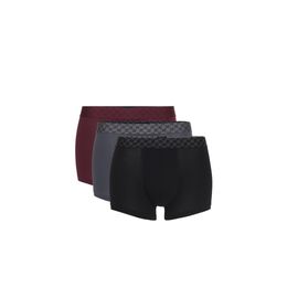 JOOP! Boxershorts JOOP "Everyday", Herren, Gr. XL, schwarz, grau, rot, Single Jersey, Obermaterial: 95% Baumwolle, 5% Elasthan, k&ouml;rpernah, Unterhosen Boxershorts, ohne Eingriff, elastischer Bund