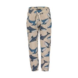 Sweathose Blue Seven, Jungen, Gr. 98, N-Gr, kiesel, Sweatware, Obermaterial: 100% Baumwolle, bedruckt, regular fit kn&ouml;chellang, Hosen Sweathose, im tollen Alloverprint