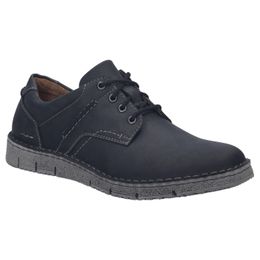 Schn&uuml;rschuh Josef Seibel "Ruben 02", Herren, Gr. 44, schwarz, Leder, Schuhe Schn&uuml;rschuh, mit Wechselfu&szlig;bett