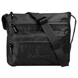 Umh&auml;ngetasche Chiemsee, Damen, Gr. B/H/T: 30cm x 27cm x 6cm onesize, schwarz, Kunstfaser, unifarben, Taschen Umh&auml;ngetasche
