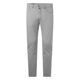 5-Pocket-Hose Pierre Cardin "PC-Lyon", Herren, Gr. 38, L&auml;nge 30, grau (quiet gray), Web, Obermaterial: 97% Baumwolle, 3% Elasthan, unifarben, slim fit lang, Hosen 5-Pocket-Hose