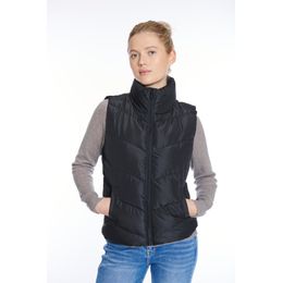 Haily's Steppweste HAILY&rsquo;S "SL P VT Lu44cy", Damen, Gr. M, schwarz, Steppware, Obermaterial: 100% Polyester, unifarben, Po-bedeckend, Rundhals, Westen Steppweste