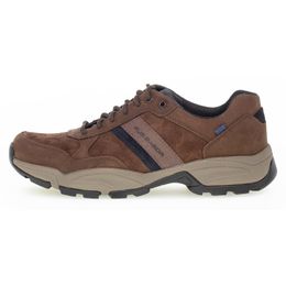 Sneaker Pius Gabor, Herren, Gr. 8 (42), blau (espresso, navy), Nubukleder, Veloursleder, Schuhe Sneaker, in Weite G (weit), Freizeitschuh, Halbschuh, Schn&uuml;rschuh
