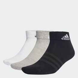 Funktionssocken adidas Performance "CUSHIONED SPORTSWEAR ANKLE SOCKEN, 6 PAAR", Damen, Gr. M (40/42), blau (medium grau heather, wei&szlig;, schwarz), Obermaterial: 62% Baumwolle, 34% Polyester, 3% Elasthan, 1% Polyamid, Socken Funktionssocken, Topseller