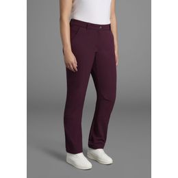 Outdoorhose Maier Sports "DA-HOSE EL. HELGA", Damen, Gr. 44, N-Gr, rich soil, Obermaterial: 91% Polyester, 9% Elasthan, Hosen Outdoorhose