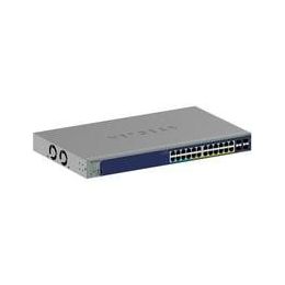 Netgear 24-Port Gigabit PoE+ und PoE++ Smart Switch GS728TXUP 420 W PoE Budget, inkl. 1 Jahres Abonnement von Insight