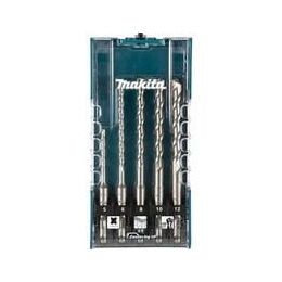 Makita Hammerbohrer-Set SDS-plus, 5-teilig, Bohrer-Satz &Oslash; 5 / 6 / 8 / 10 / 12mm, Arbeitsl&auml;nge 50mm / 100mm