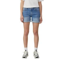Bermudas QS, Damen, Gr. 36, N-Gr, blau (light blau), Denim/Jeans, Obermaterial: 84% Baumwolle, 14% Polyester, 2% Elasthan. Futter: 65% Polyester, 35% Baumwolle, unifarben, slim fit extrakurz, Hosen Bermudas, Sommerhose Denim, extra kurz
