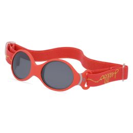 Julbo LOOP S J532 | Unisex-Sonnenbrille | Fassung: Vollrand, Oval, Kunststoff, Rot Gl&auml;nzend | Glasfarbe: Grau